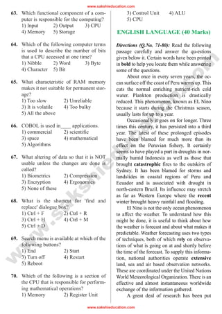 Bank po modelpaper | PDF