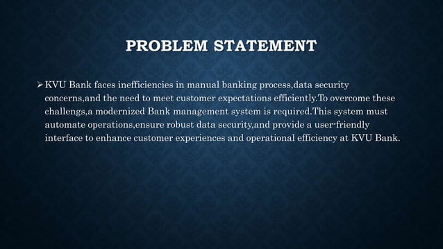 Bank management project ppt using java servlets | PPTX