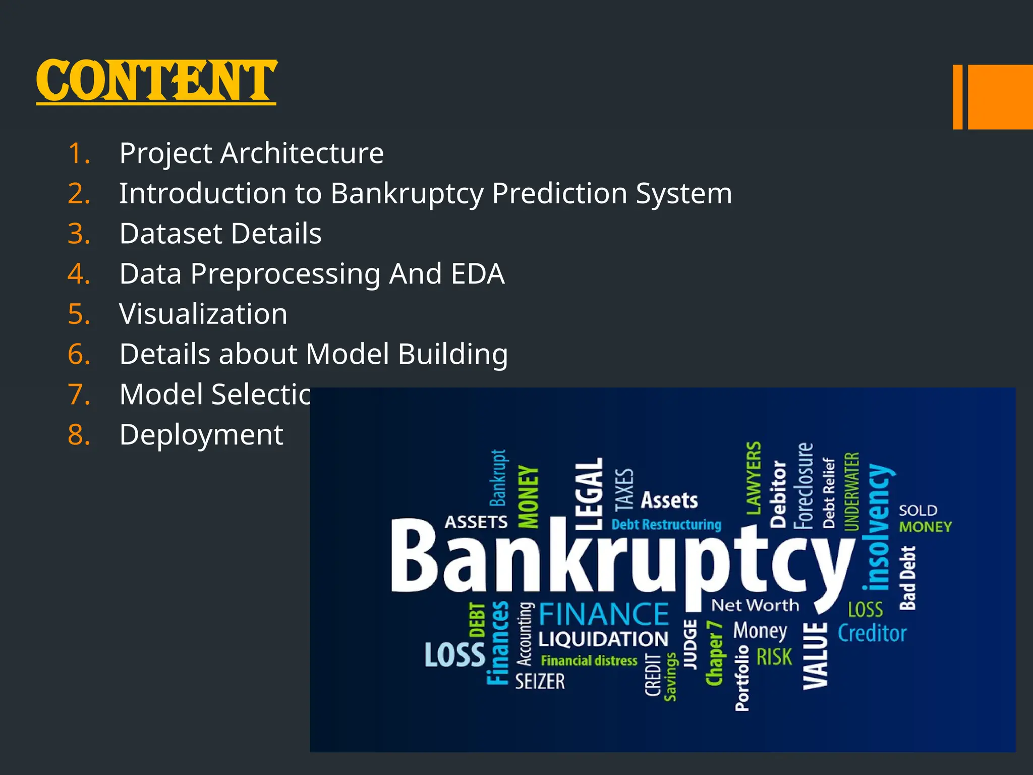 Bankruptcy Prediction System(ML classification) | PPTX