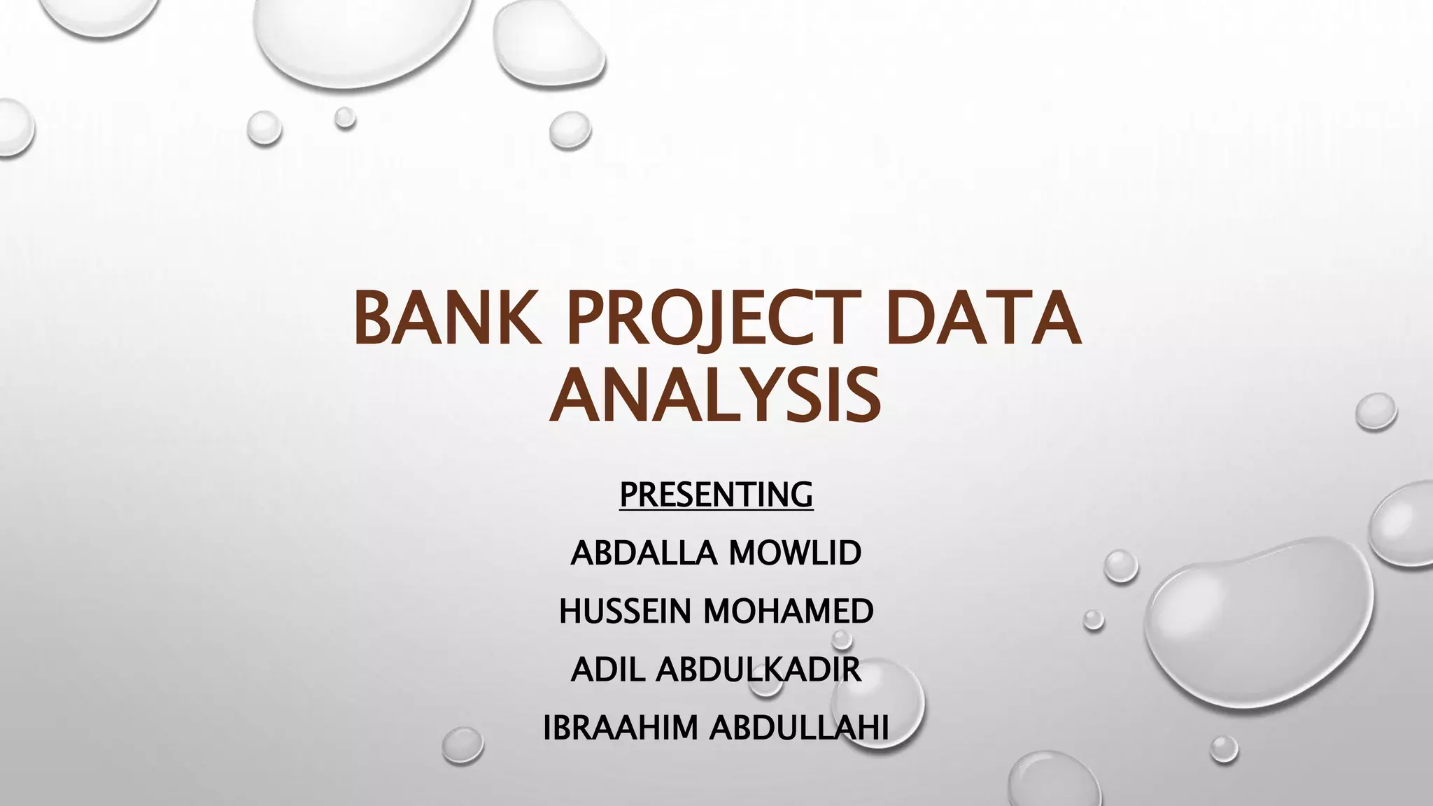 Bank project | PPTX