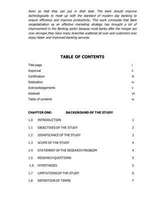 Bank recapitalization as a marketing strategy in a competitive banking ...