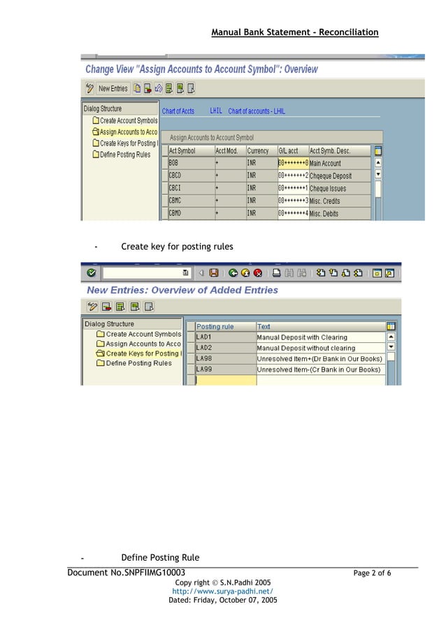 SAP Bank reco | PDF | Business | Business and Finance