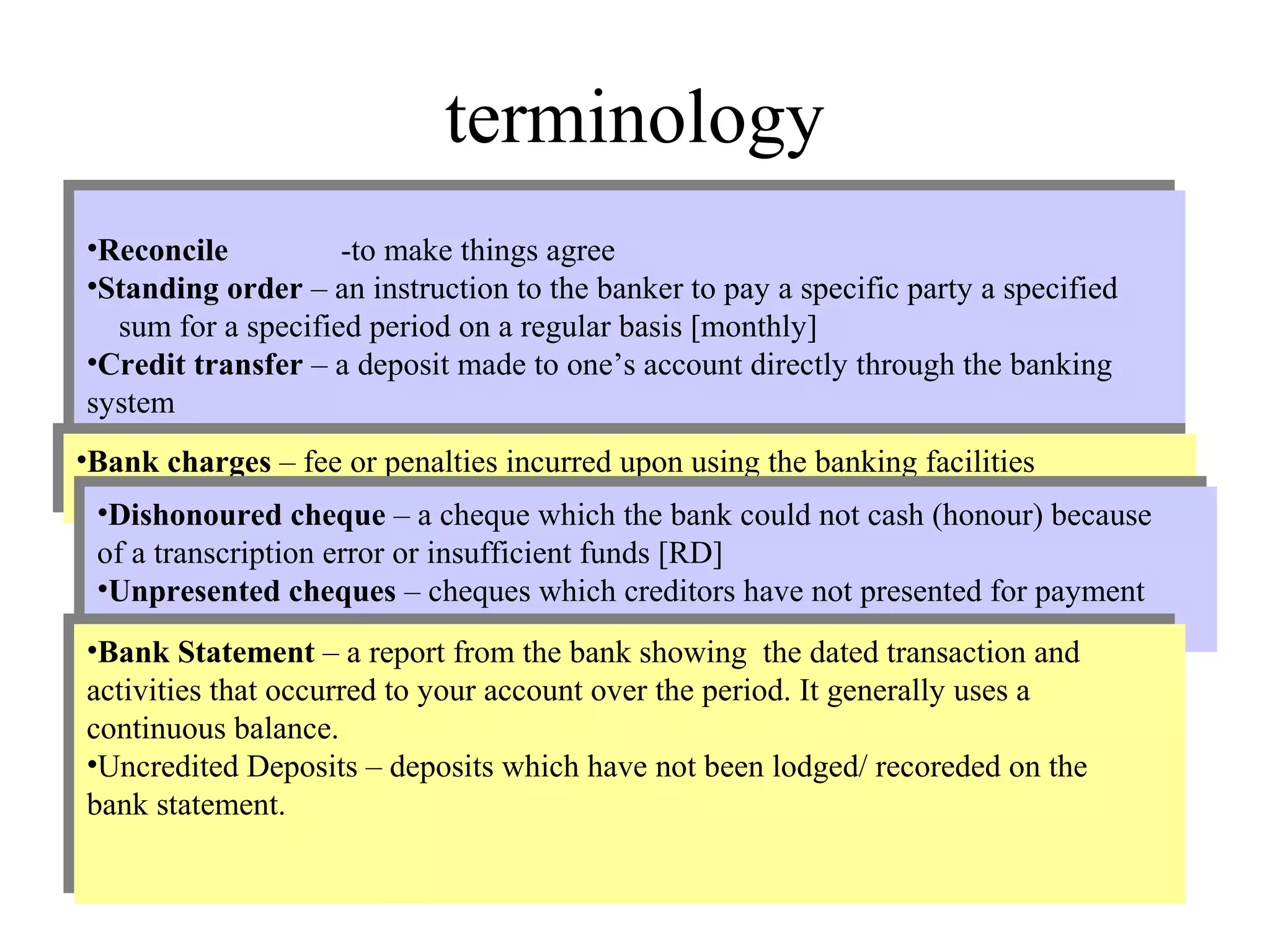 Bank reconciliation | PPT