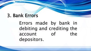 Bank reconciliation | PPTX