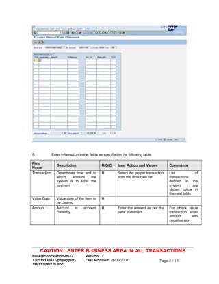 Bankreconciliation ff67-130519130827-phpapp02 | PDF