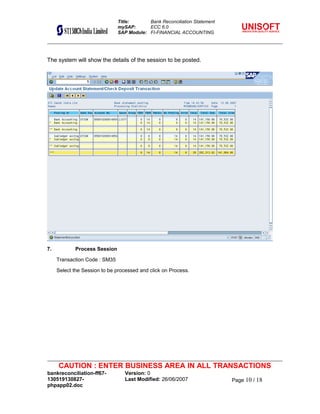 Bank reconciliation ff67 | DOC