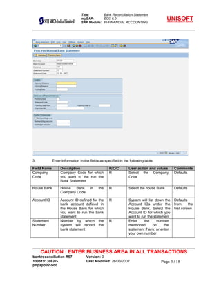 Bank reconciliation ff67 | DOC