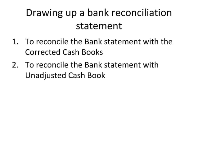 Bank reconciliation.ppt.bose