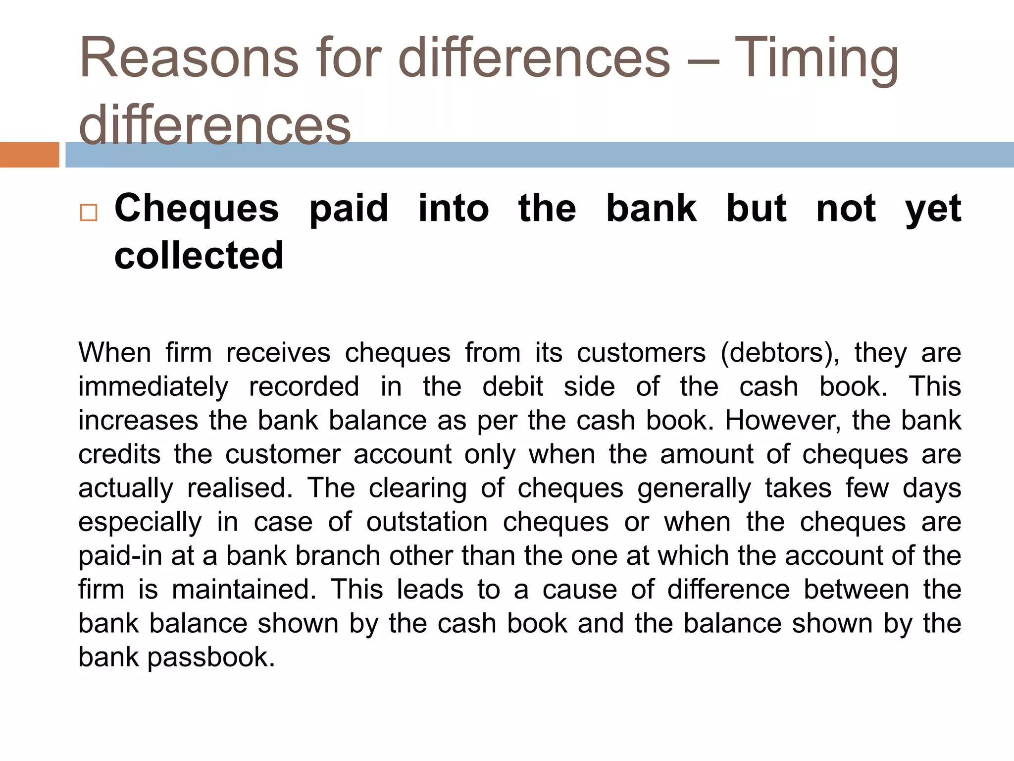 Bank reconciliation statement | PPTX
