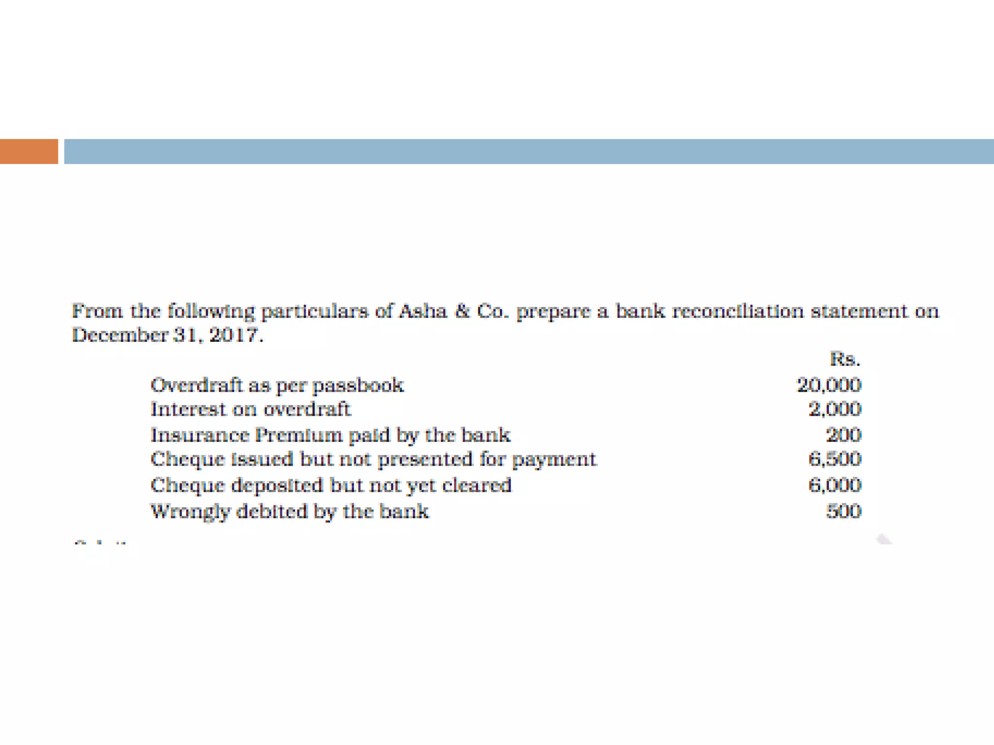Bank reconciliation statement | PPTX