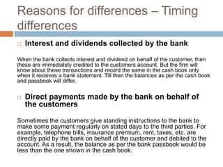 Bank reconciliation statement | PPTX