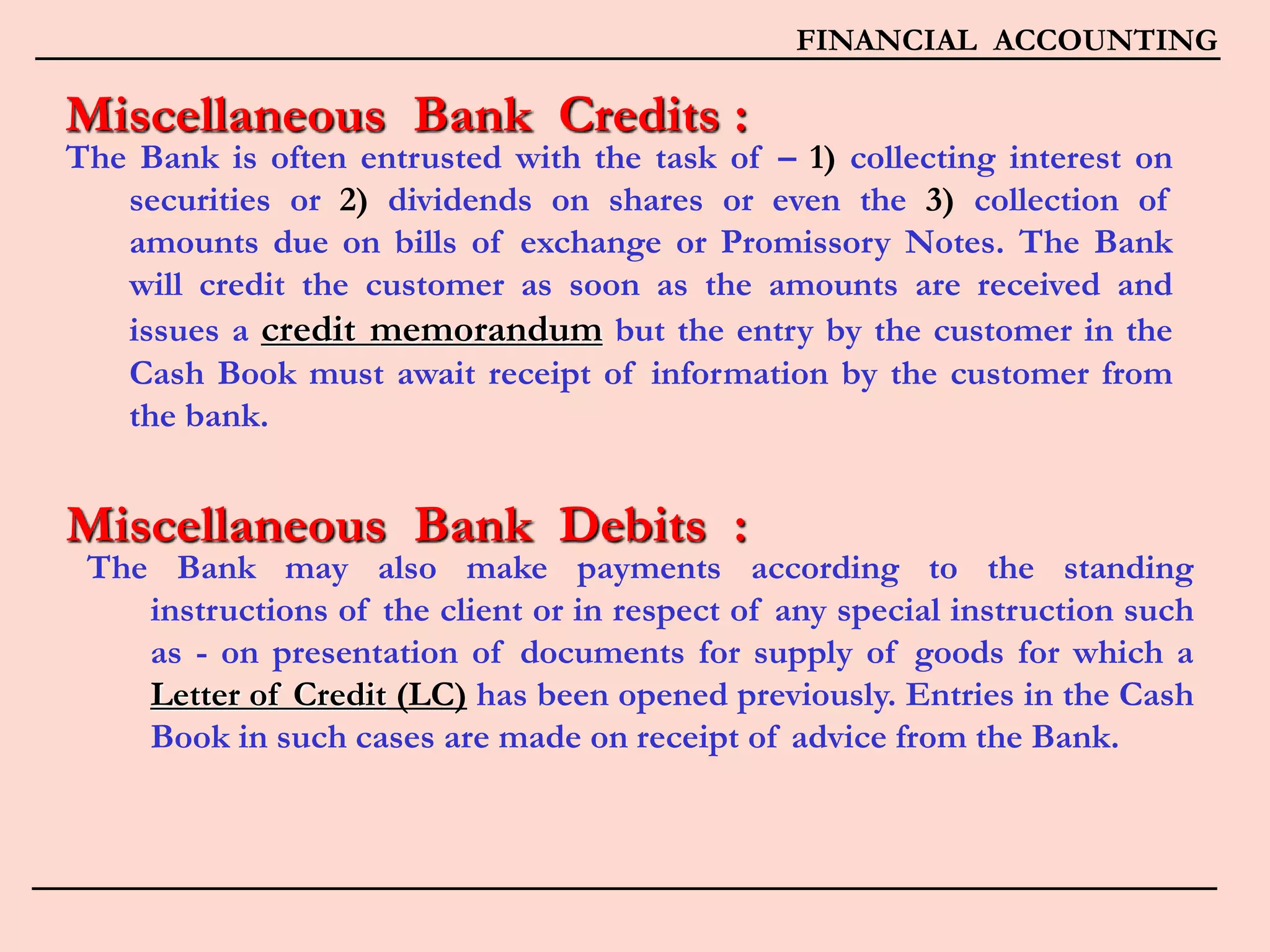 Bank Reconciliation Statements | PPT