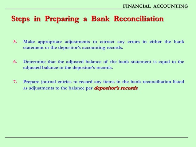 Bank Reconciliation Statements | PPT
