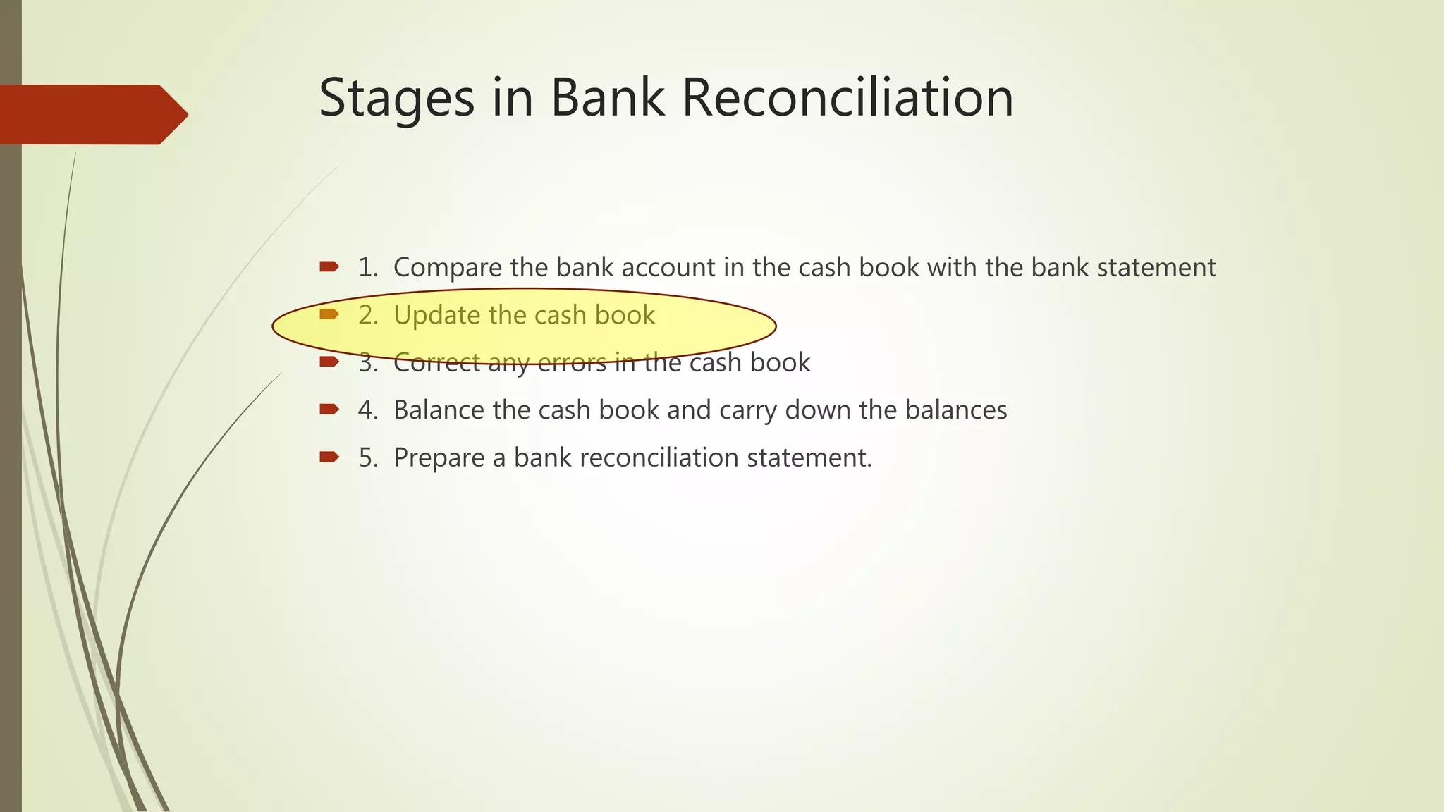 Bank reconciliation statements chap 14 10th for moodle | PPTX