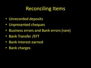 Bank reconciliation v4 | PPTX