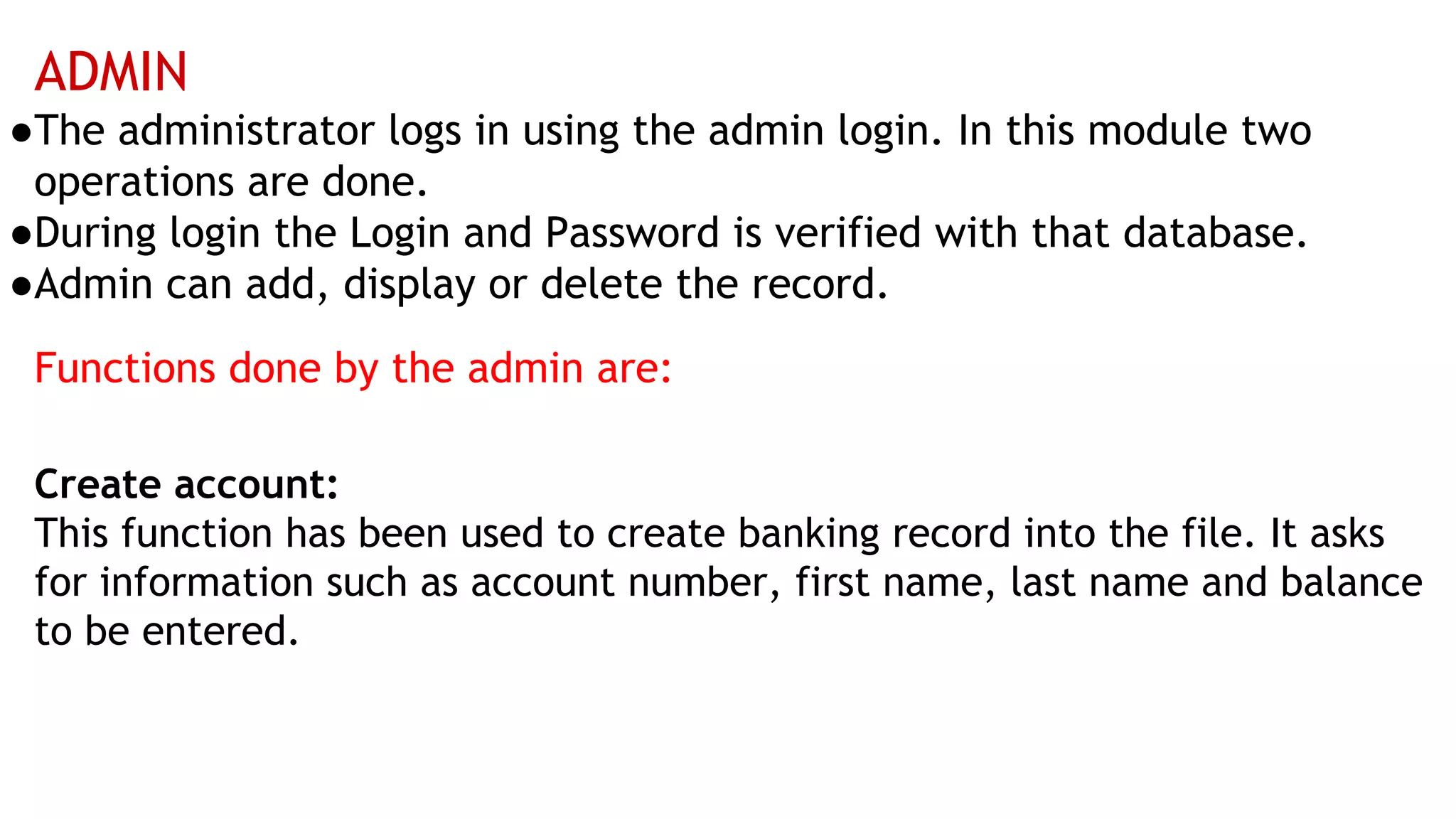 Bank record system | PDF