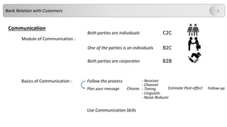 Bank relation with customers | PPT