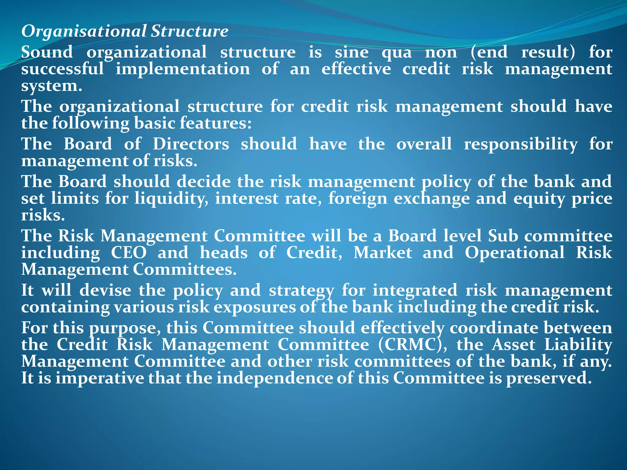 Bank risk management | PPTX