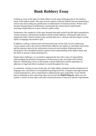 Bank Robbery Essay.pdf