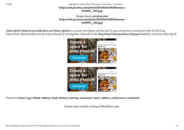 BANK ROBBERY TRAINING: HOW TO STAY SAFE IN A VIOLENT HEIST | PDF