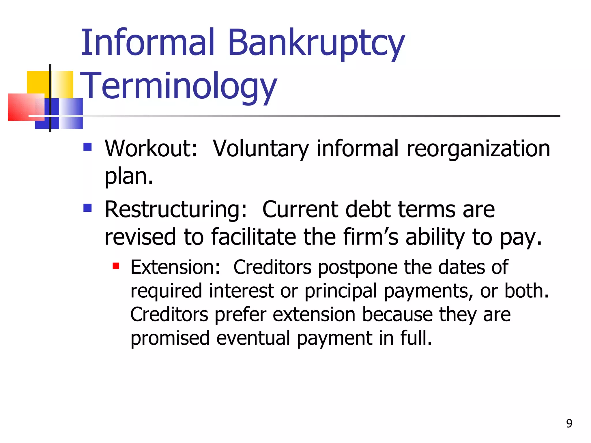Bankruptcy and reorganization | PPT