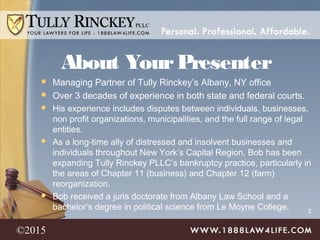 Bankruptcy Basics – Understanding Your Client's Options - Tully Rinckey PLLC CLE | PPT