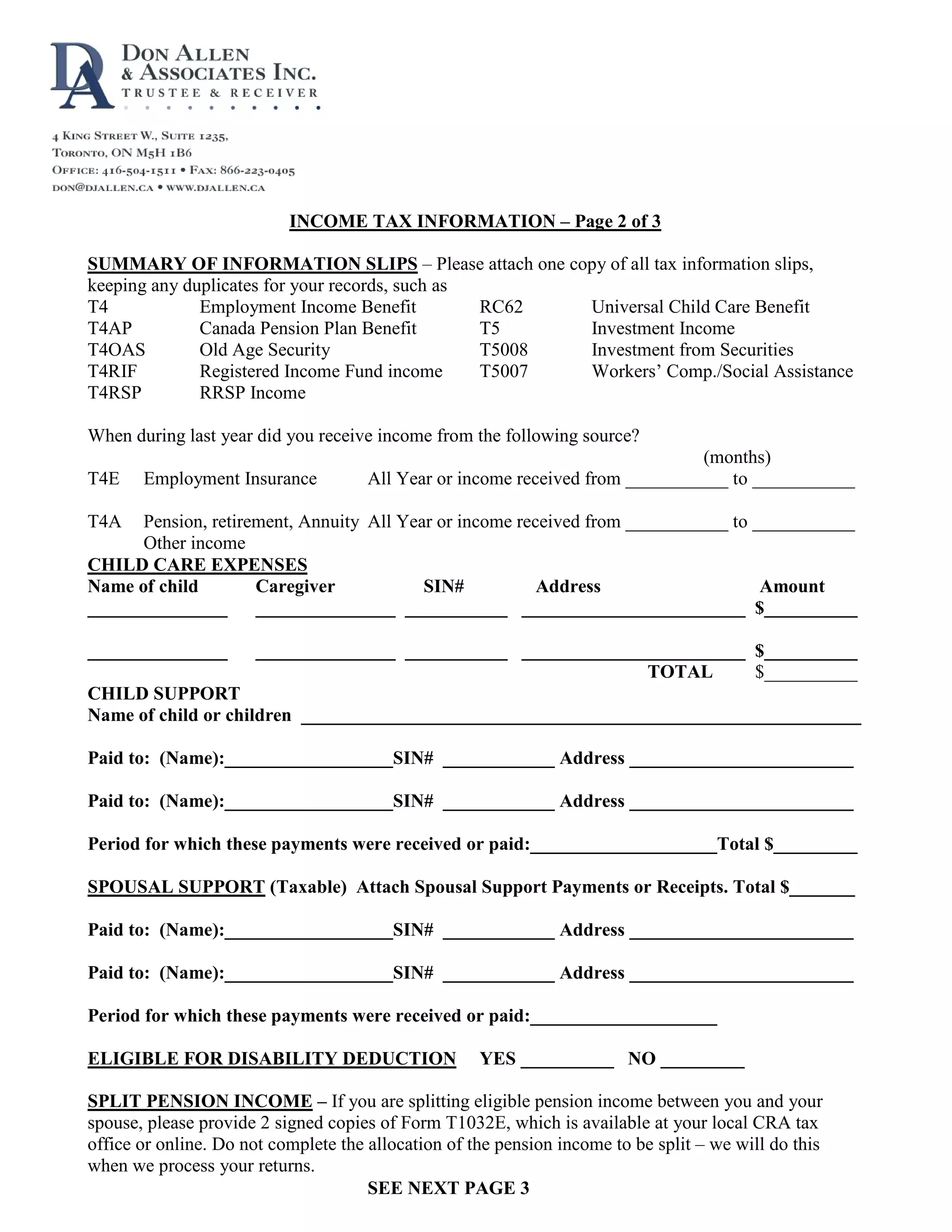 Bankruptcy income tax information | PDF