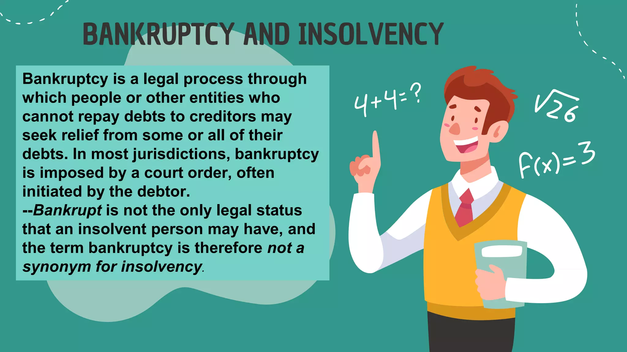 Bankruptcy Lesson. Universidad Católica de Cuyo | PPT