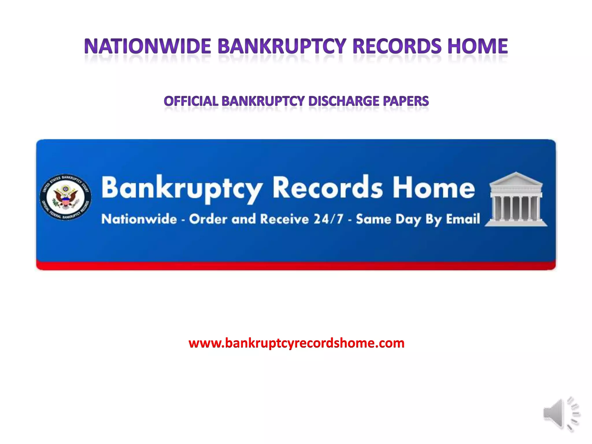 Bankruptcy records | PPTX