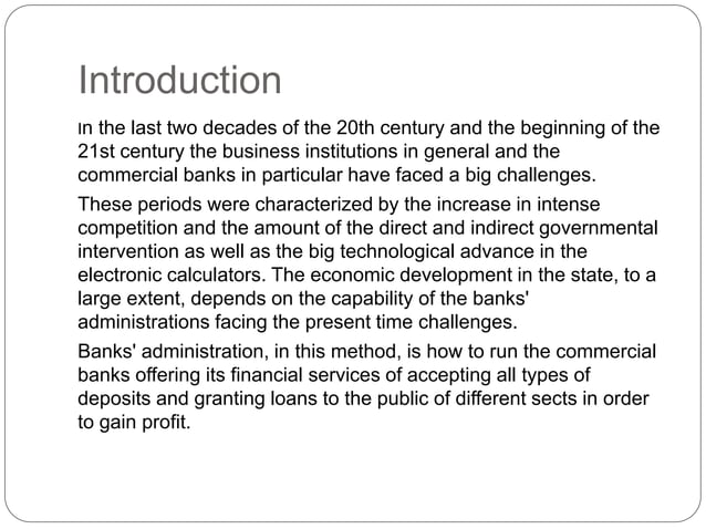 Diversity of forms-The Banking sector | PPT