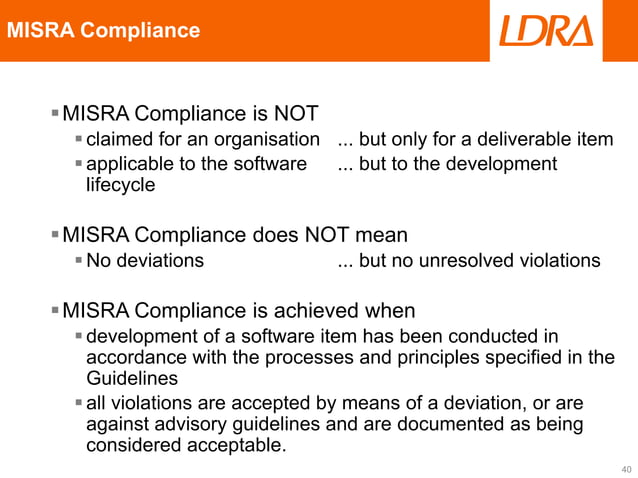 MISRA C in an ISO 26262 context | PDF