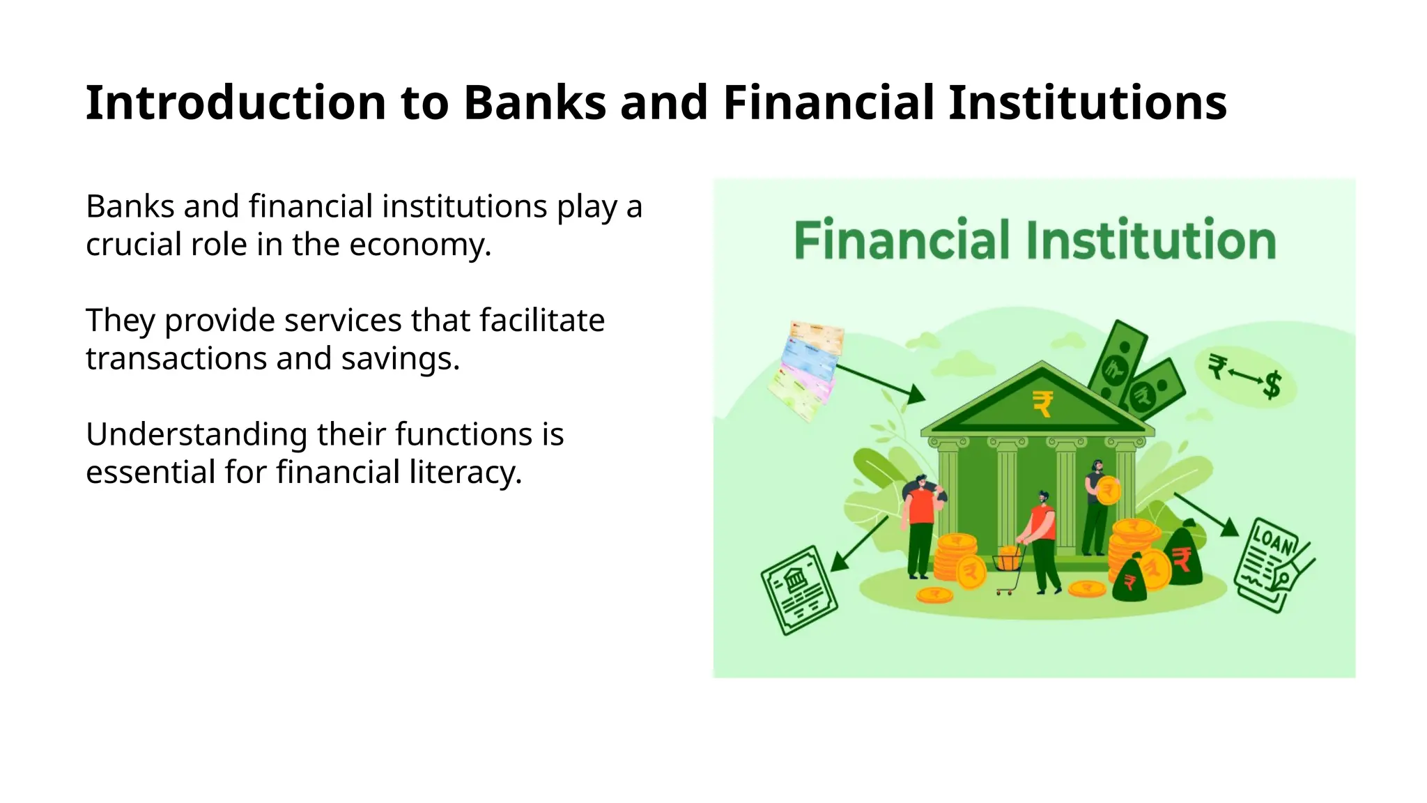 Banks And Financial Institutions.pptx finance students | PPTX
