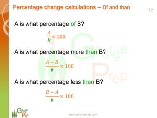 Banks and SSC - Percentages | PPTX