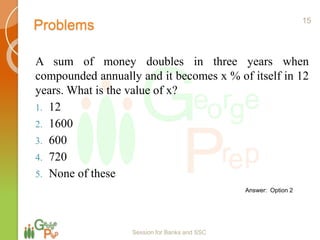 Banks and SSC Simple and Compound Interest | PPTX