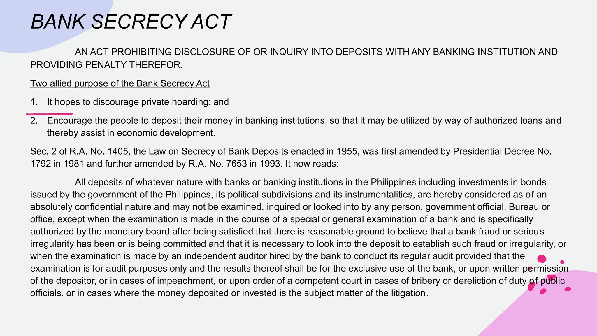 Bank Secrecy Act of the Philippines.pptx