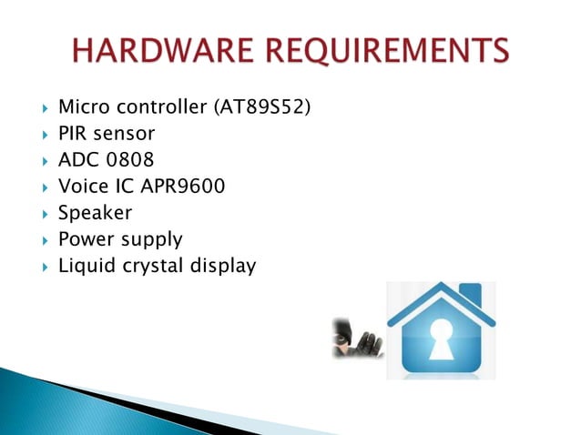 Banksecurity with automatic voice announcement system | PPTX | Home ...