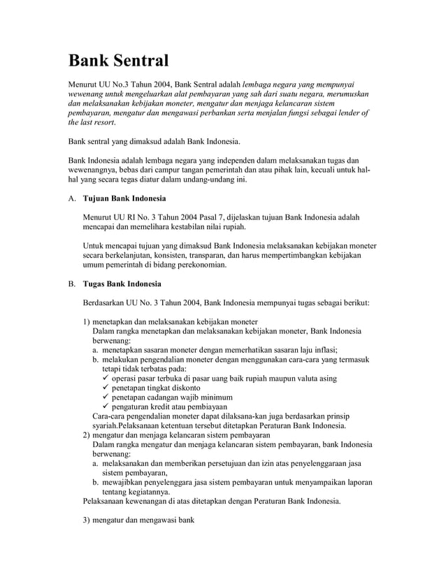 Bank sentral | PDF
