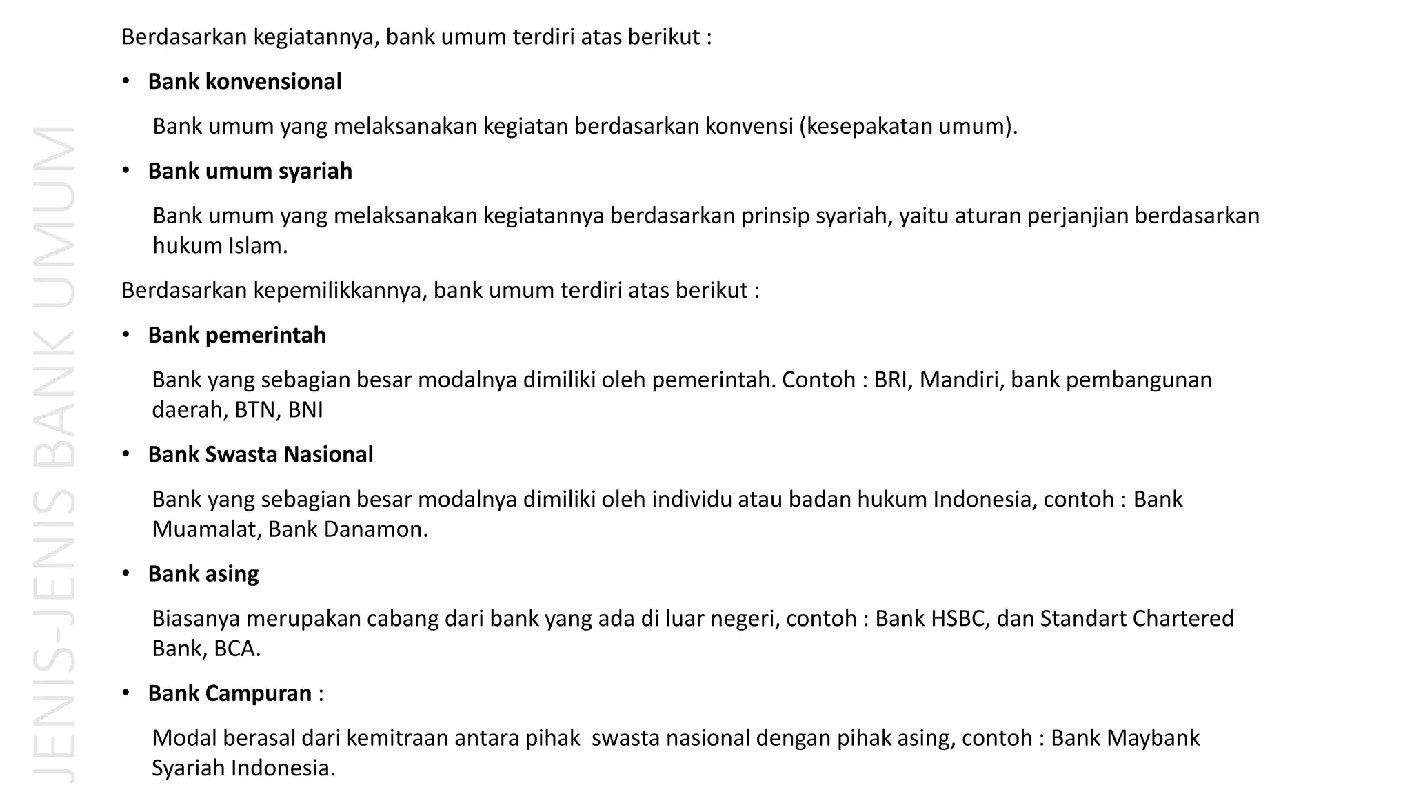 Bank_Sentral.pptx perbankan umum dan sentral | PPTX