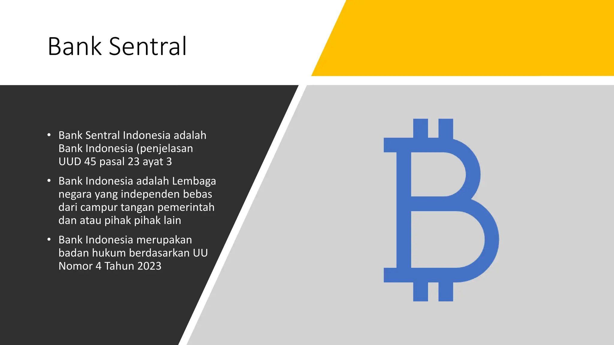 Bank_Sentral.pptx perbankan umum dan sentral | PPTX