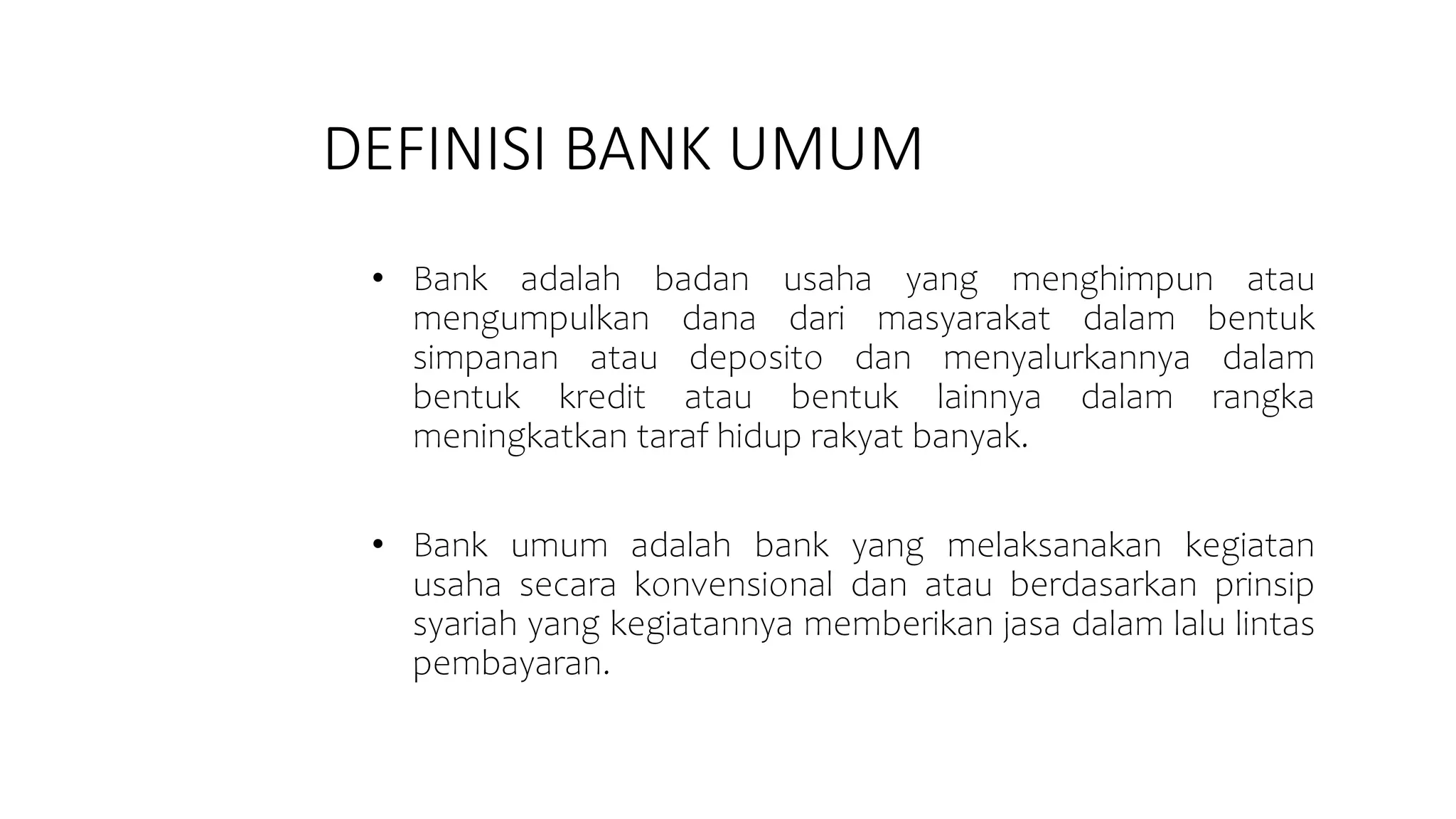 Bank_Sentral.pptx perbankan umum dan sentral | PPTX