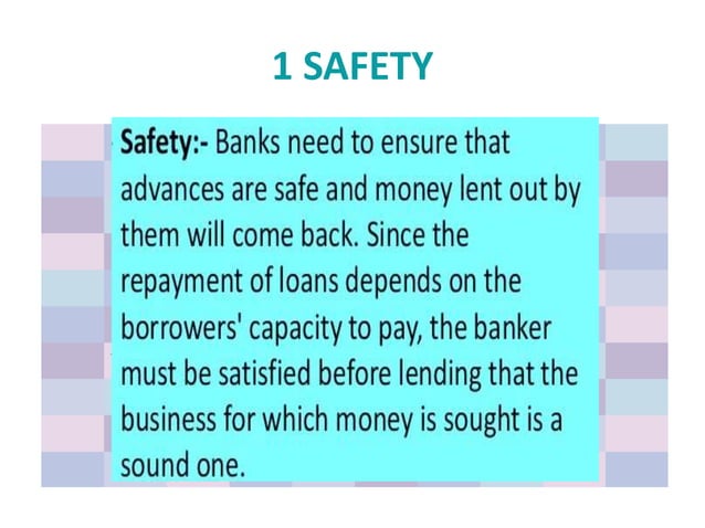 Banks lending principles ppt2 | PPT