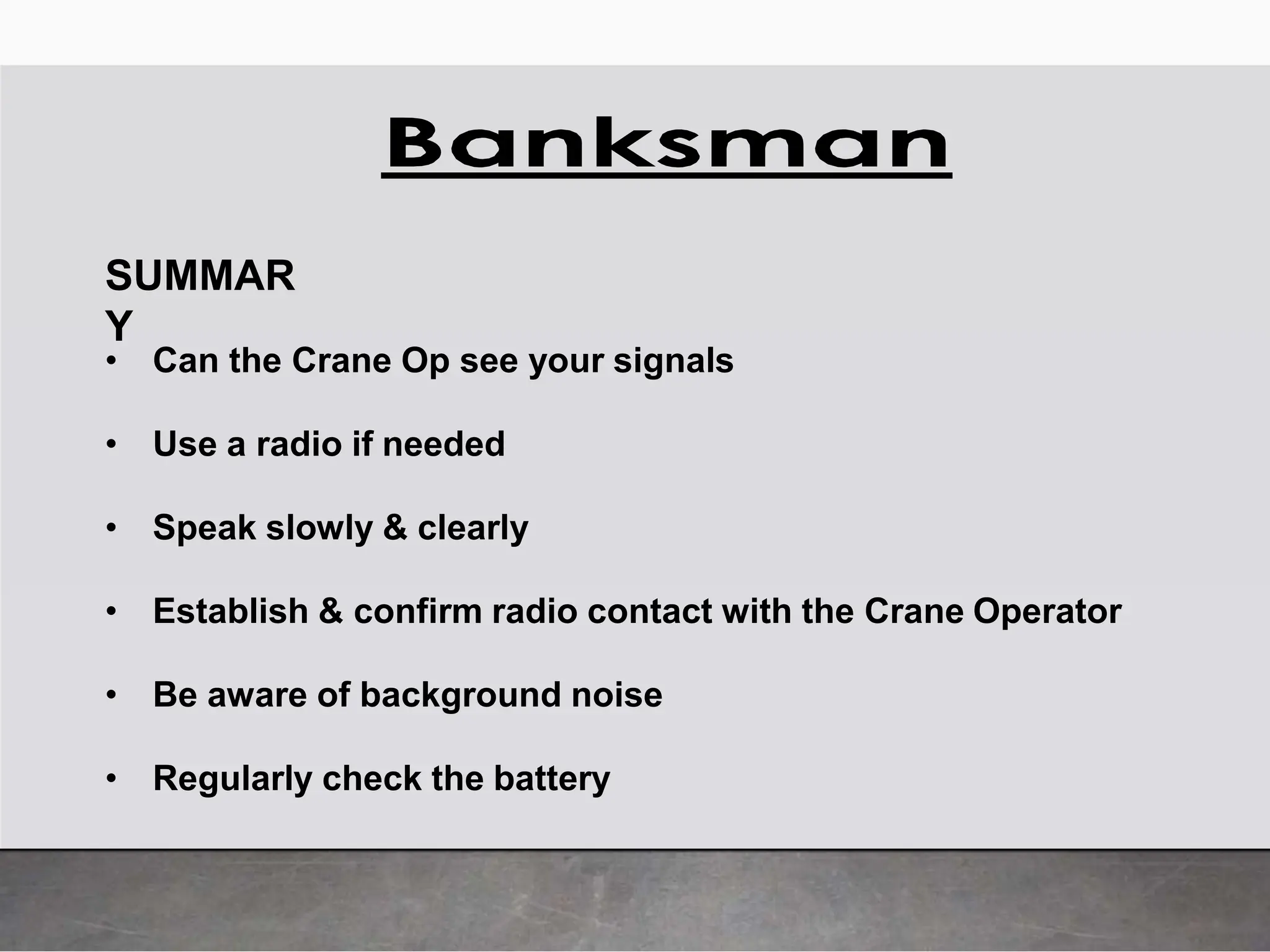 Banksman Awareness safety training ppt.pptx