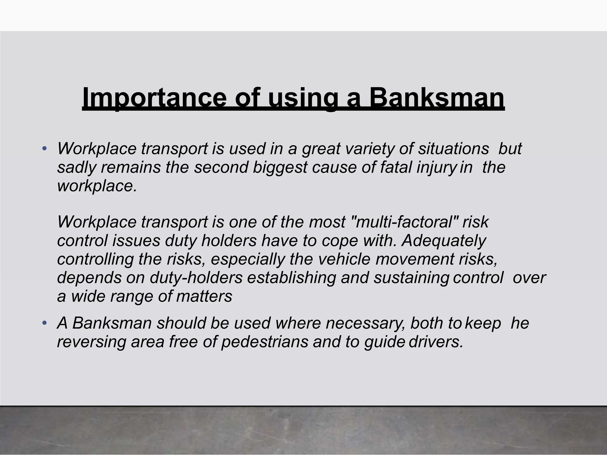 Banksman Awareness safety training ppt.pptx