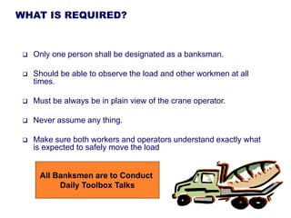 BANKSMAN TRAINING.ppt