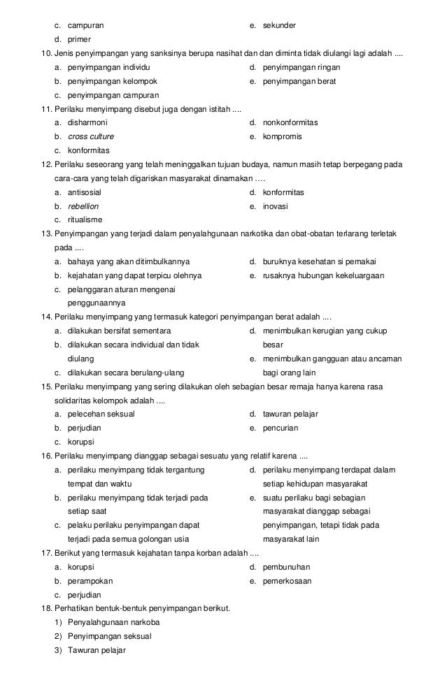 Contoh Soal Sosiologi Kelas Xi Stratifikasi Sosial Pendidikan Siswa Riset