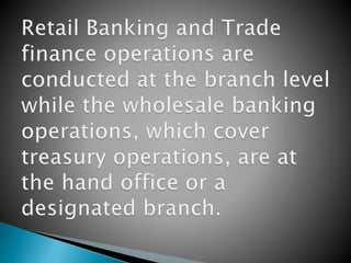 Bank’s products and services | PPTX