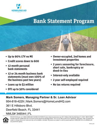 Bank statement program flyer ao | PDF