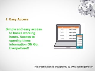 Banks timings | PPT