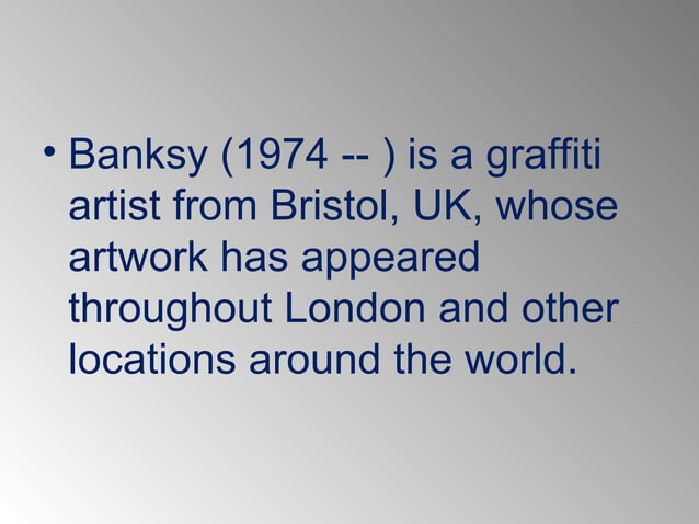Banksy | PPT
