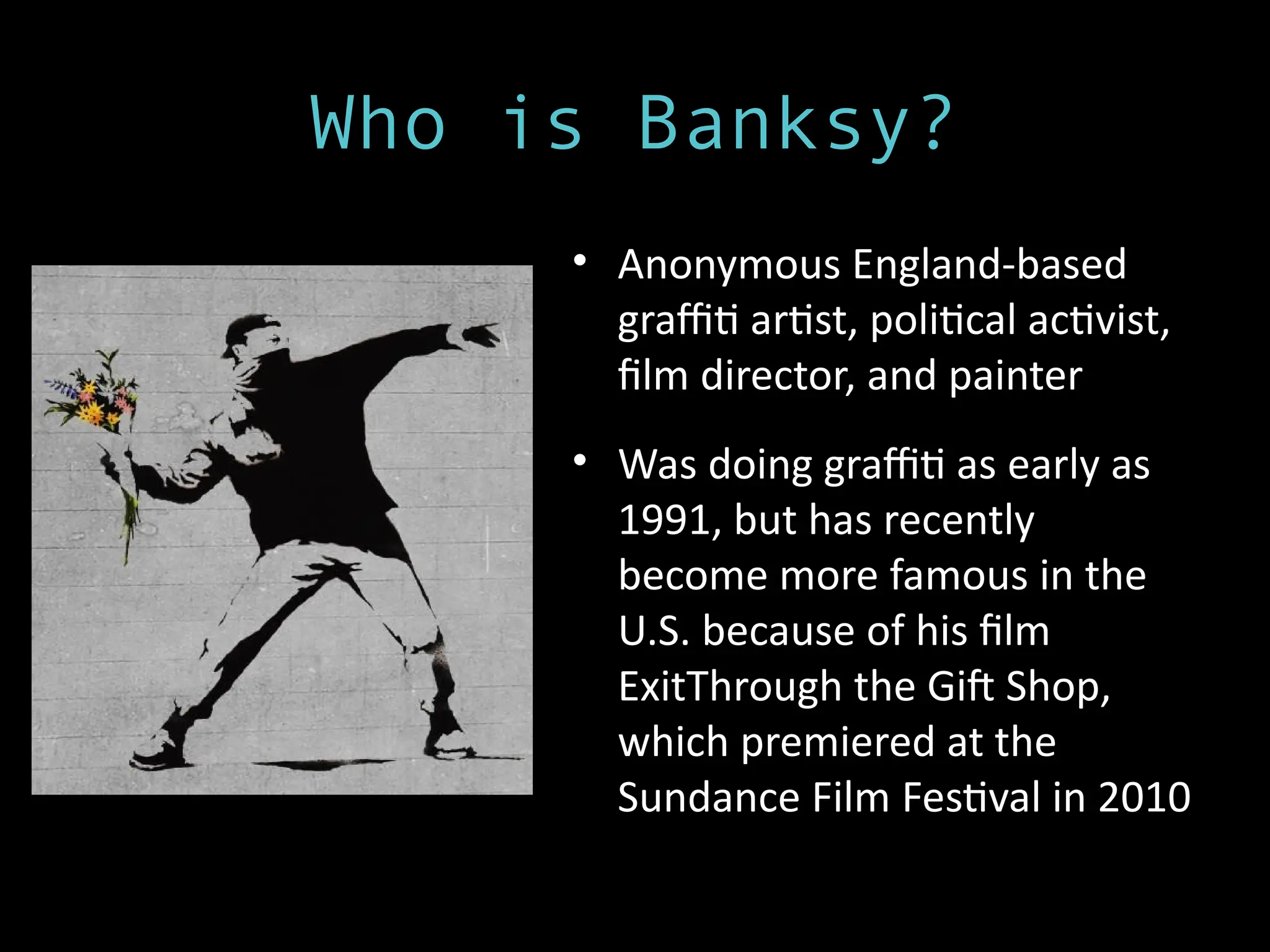 Banksy stencil street art Power Point.pptx